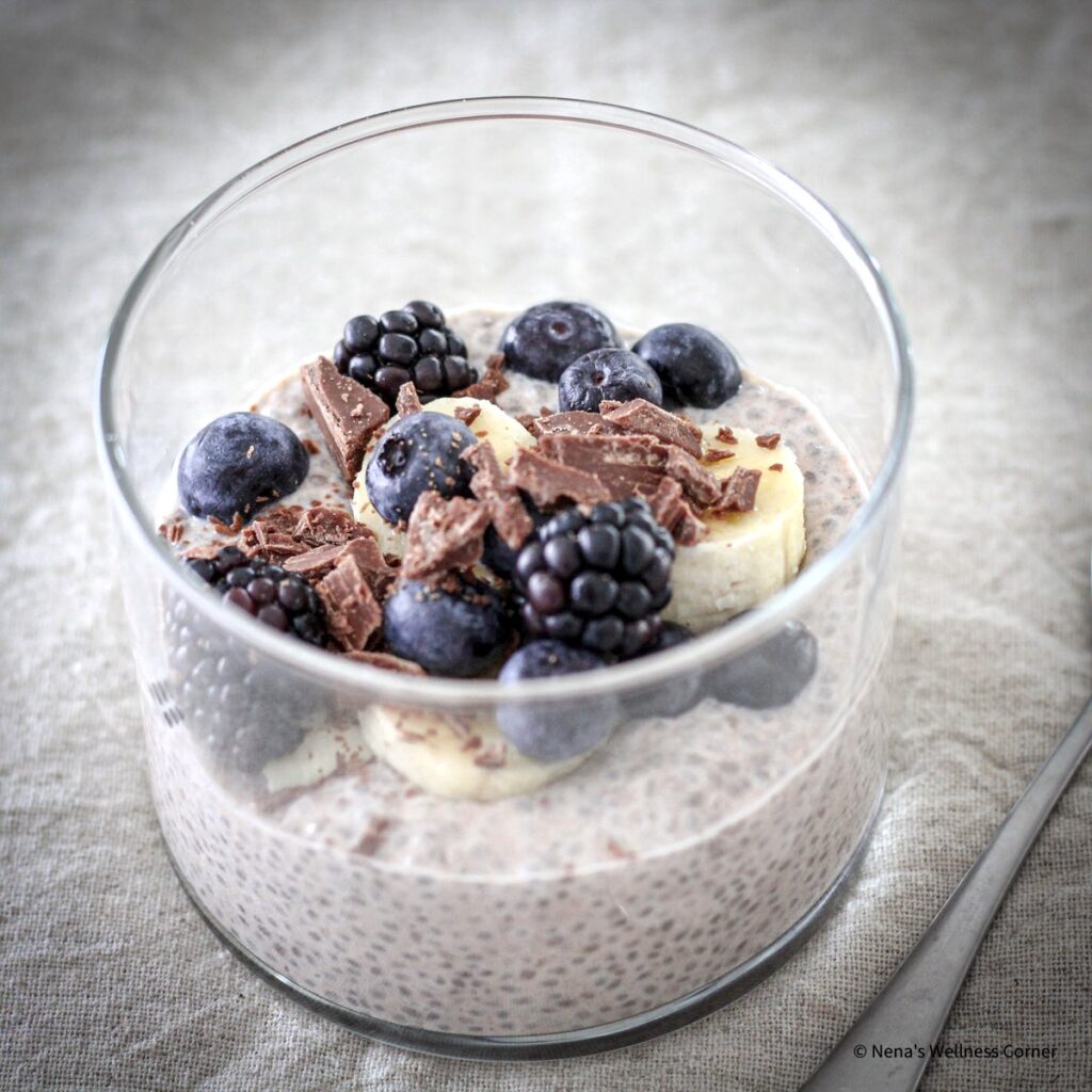 Easy Overnight Chia Seed Pudding with Fruit - Nena's Wellness Corner