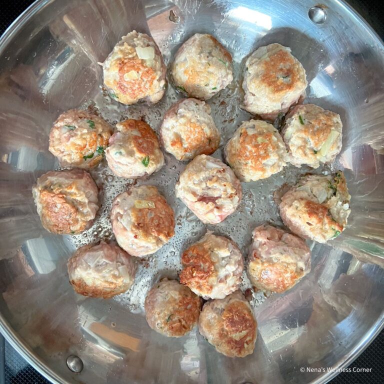 Easy Mini Turkey Meatballs with Tomato Sauce - Nena's Wellness Corner