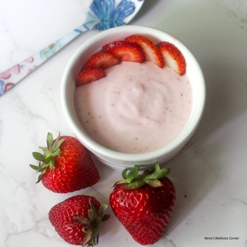 Easy 10 Minute Strawberry Yogurt Recipe - Nena's Wellness Corner
