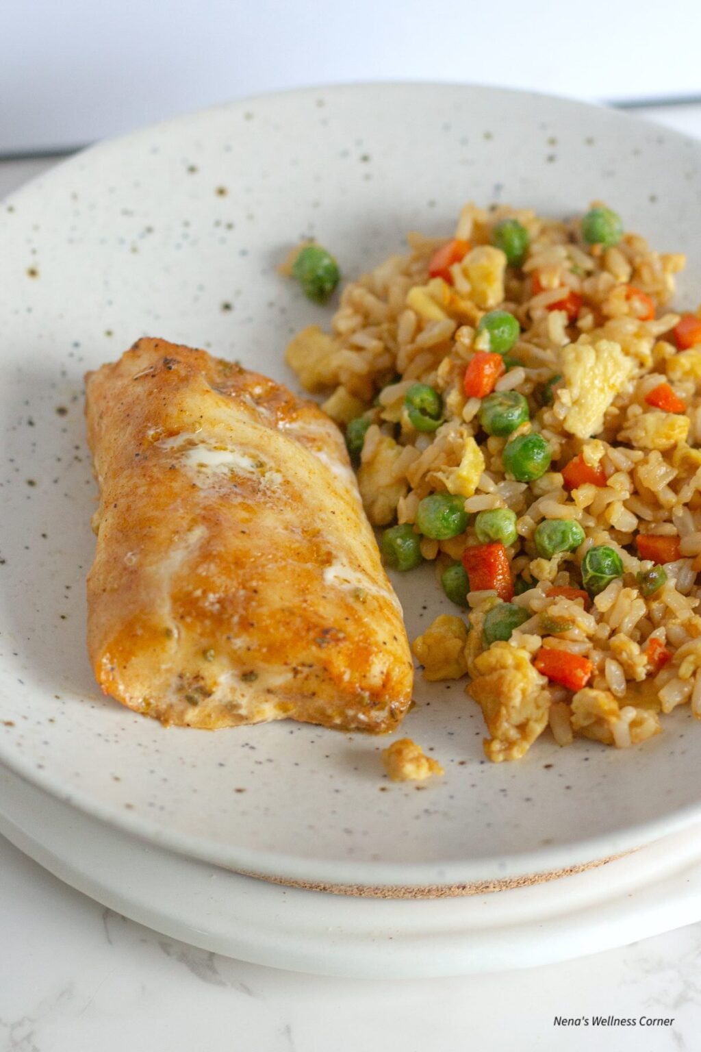 Easy Baked Cod with Fried Rice - Nena's Wellness Corner