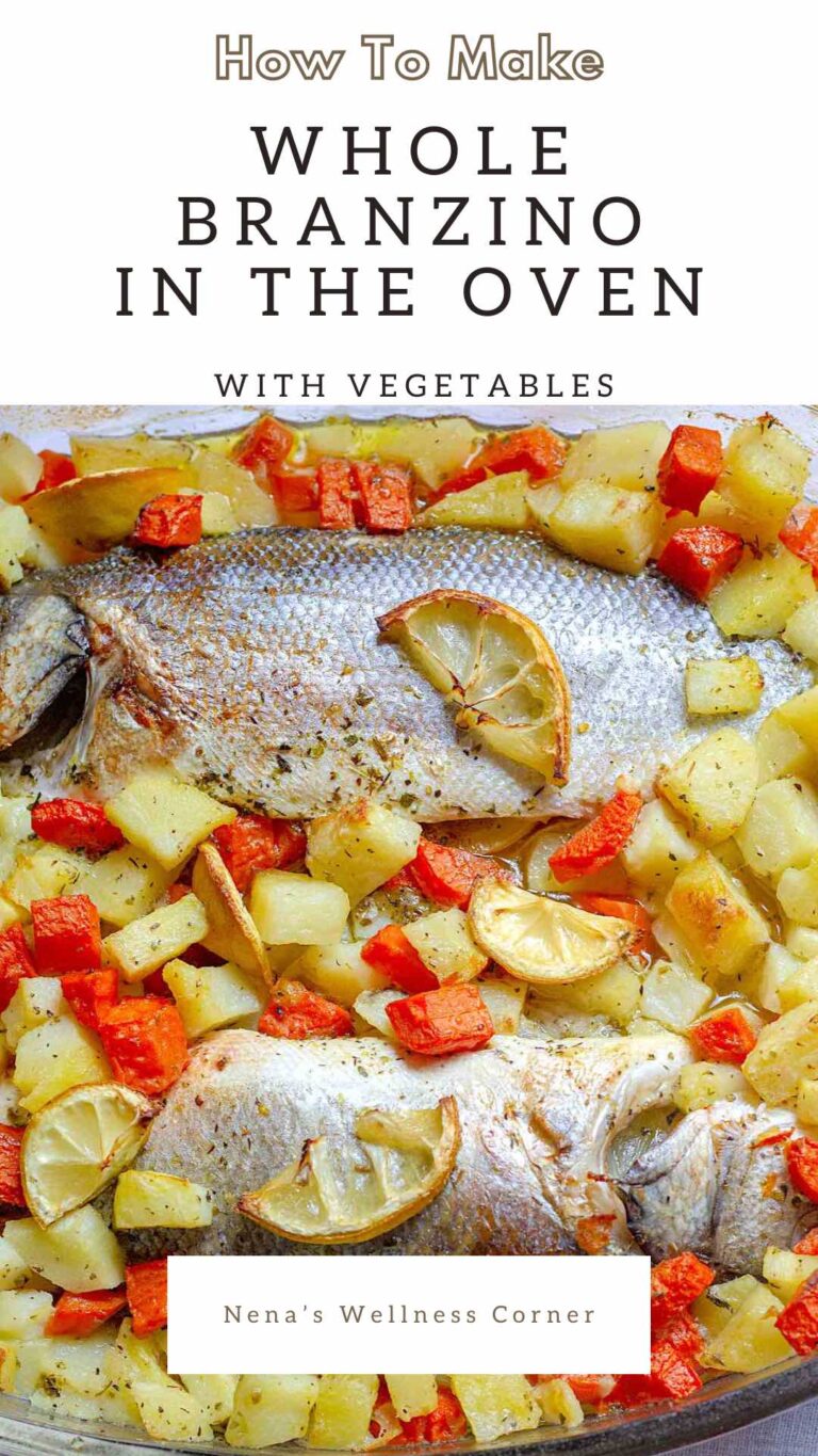 Mediterranean Oven Roasted Whole Branzini with Vegetables - Nena's ...