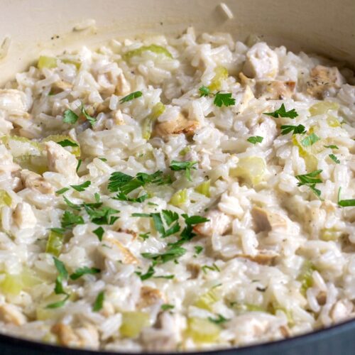 Healthy Chicken Risotto Recipe with Leftover Chicken - Nena's Wellness ...