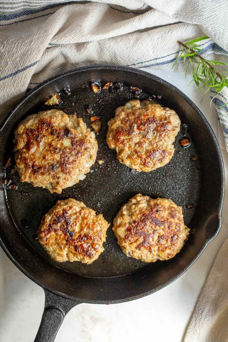 Easy Cast-Iron Turkey Burgers - Nena's Wellness Corner